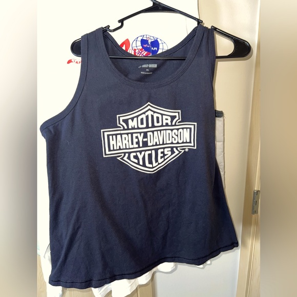 Harley-Davidson | Tops | Authentic Harley Davidson Biker Tank Top Xl ...